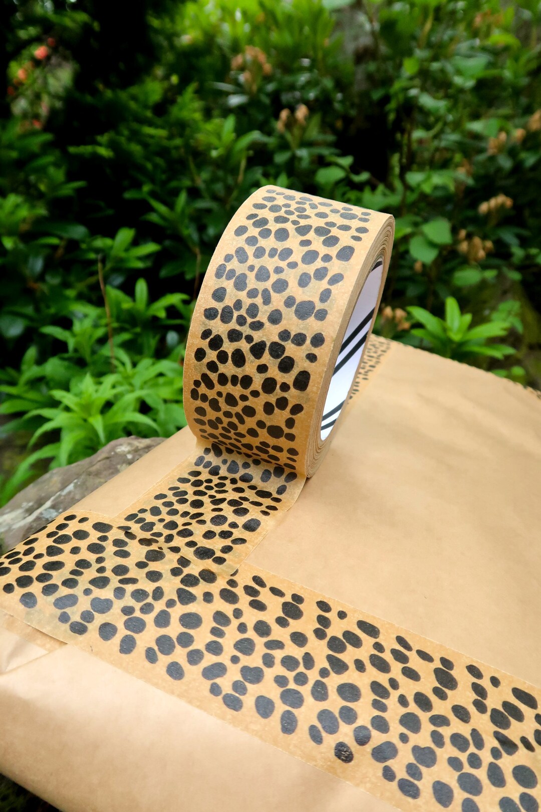 Animal Print Plastic Free Self Adhesive Paper Tape 48mm X 50m - Eco ...