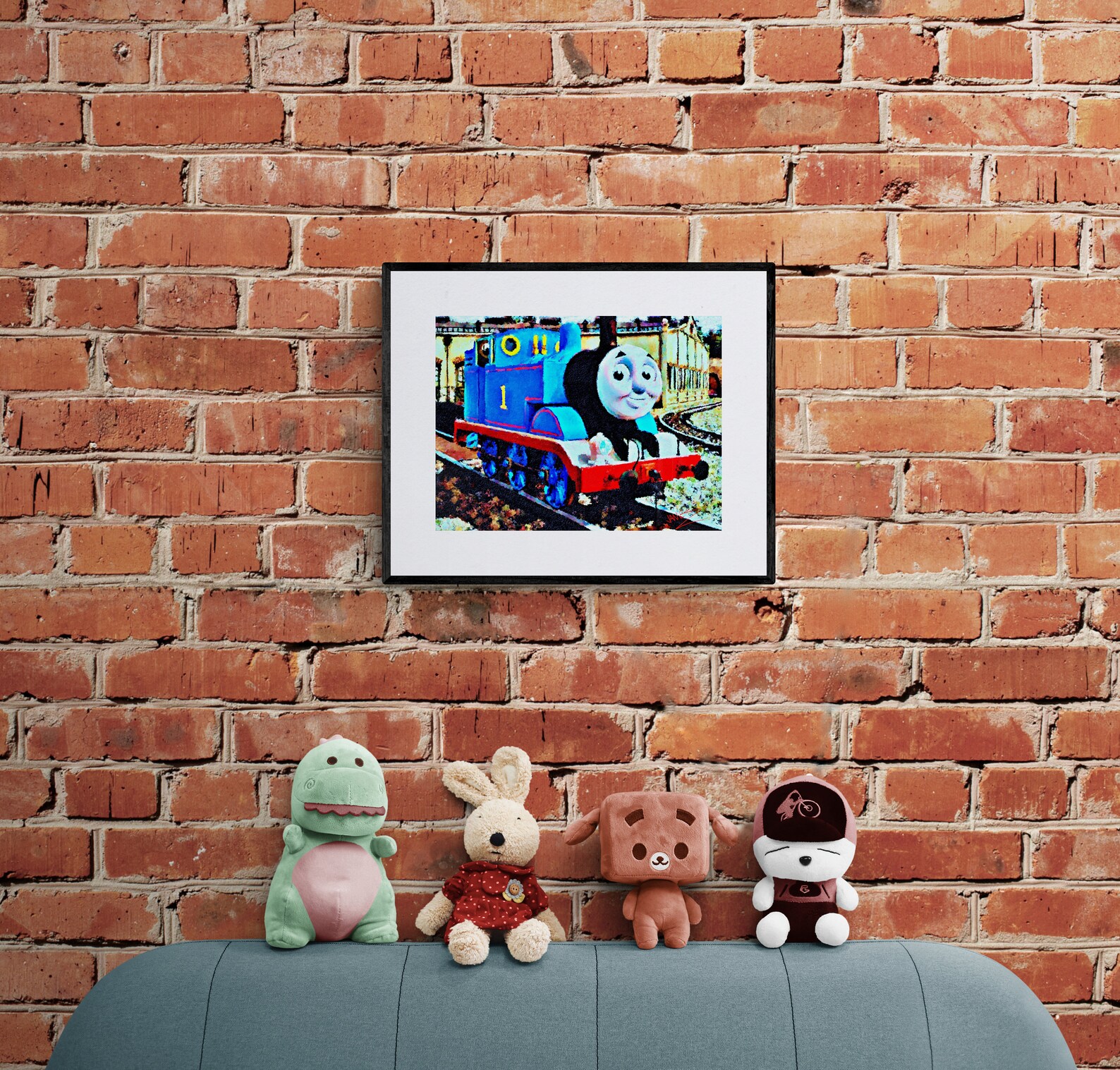 Fine Art Modern, Thomas the Tank Engine, Printable Wall Art Colourful ...