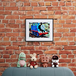 Fine Art Modern, Thomas the Tank Engine, Printable Wall Art Colourful ...