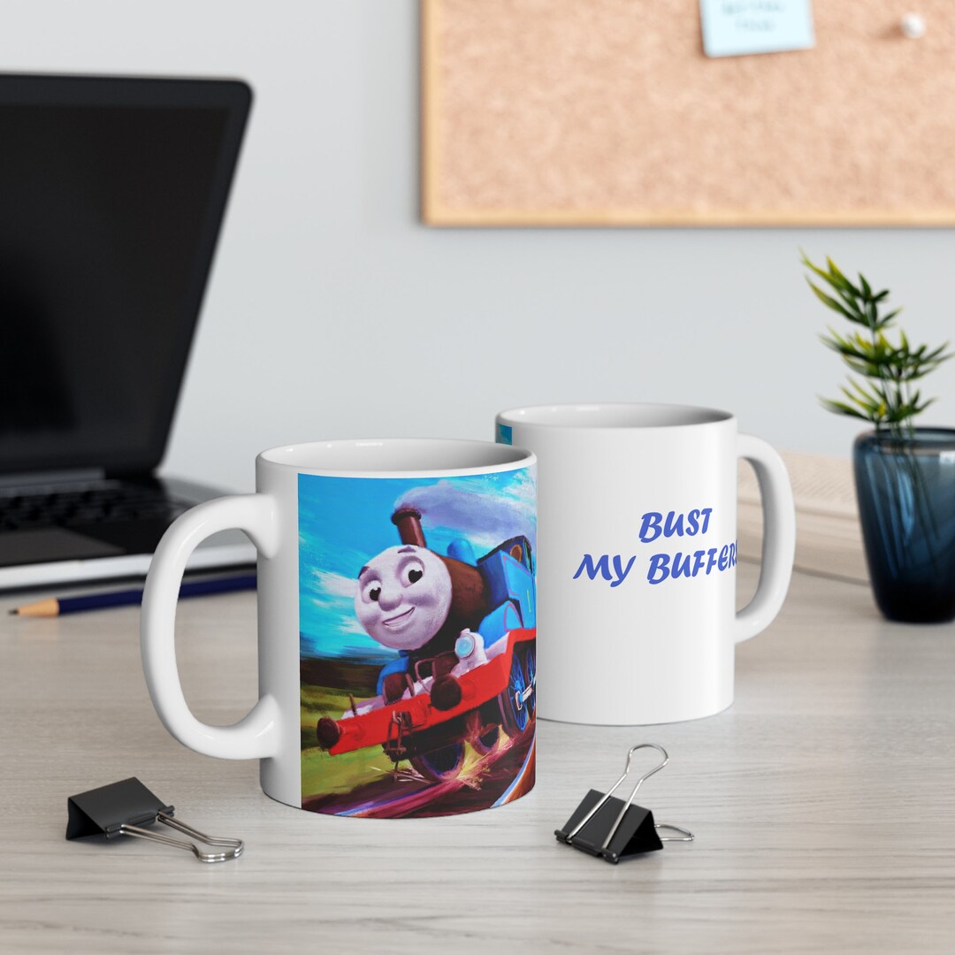 Fine Art Modern, Thomas the Tank Engine Mug 11oz, Gift Boy Girl Friend ...