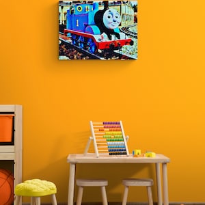 Fine Art Modern, Thomas the Tank Engine, Printable Wall Art Colourful ...