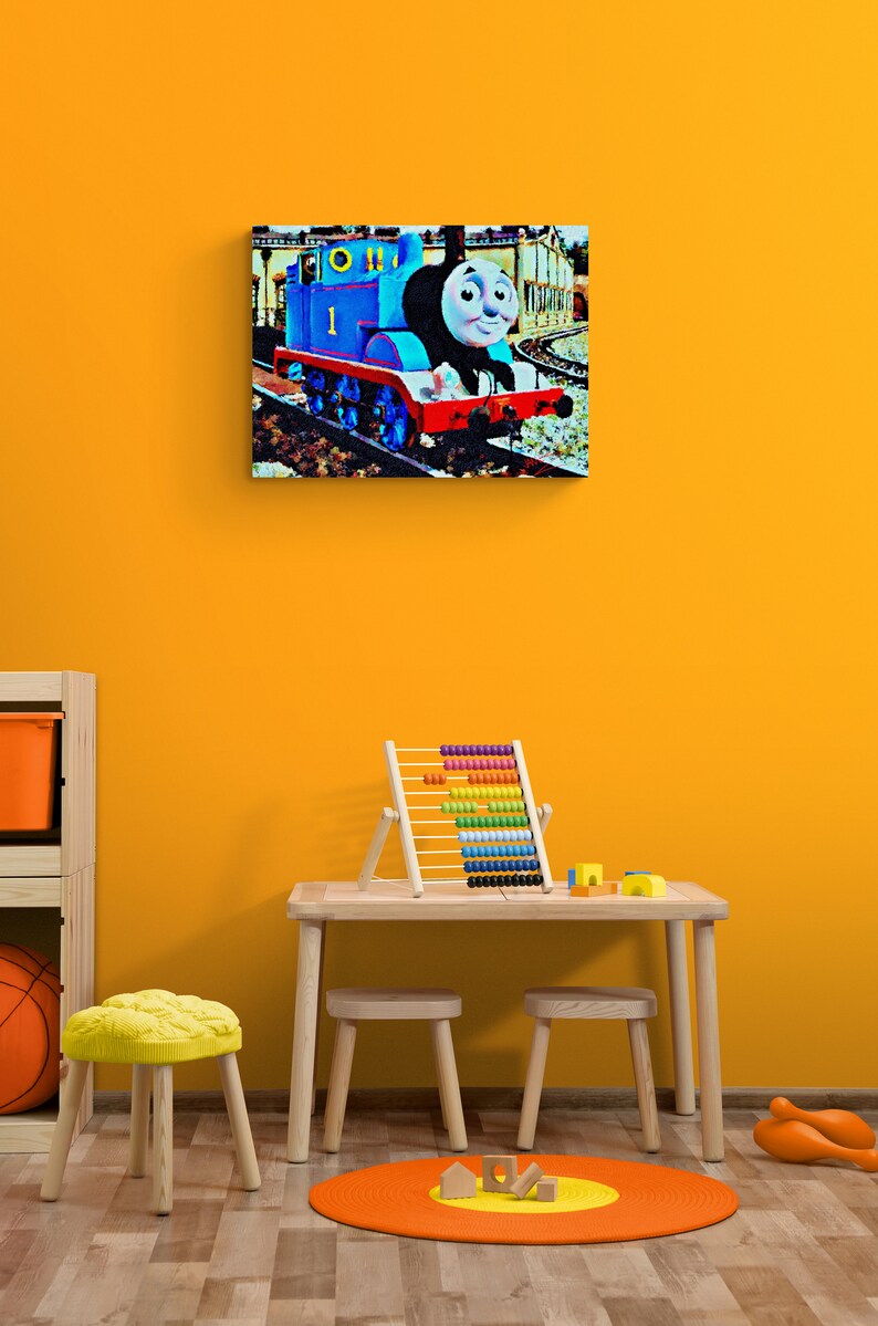 Fine Art Modern, Thomas the Tank Engine, Printable Wall Art Colourful ...