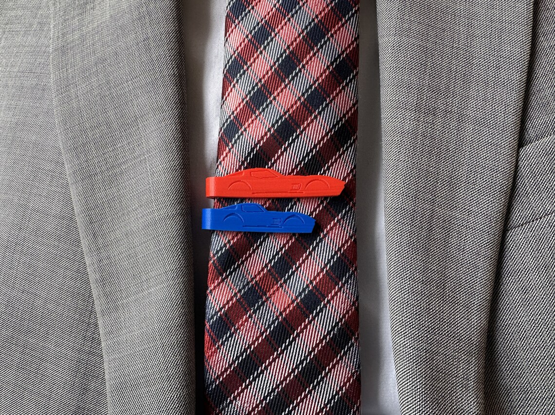 Sports Car Tie Bar, 3D Printed Stingray Tie Bar, Unique Corvette Gift ...