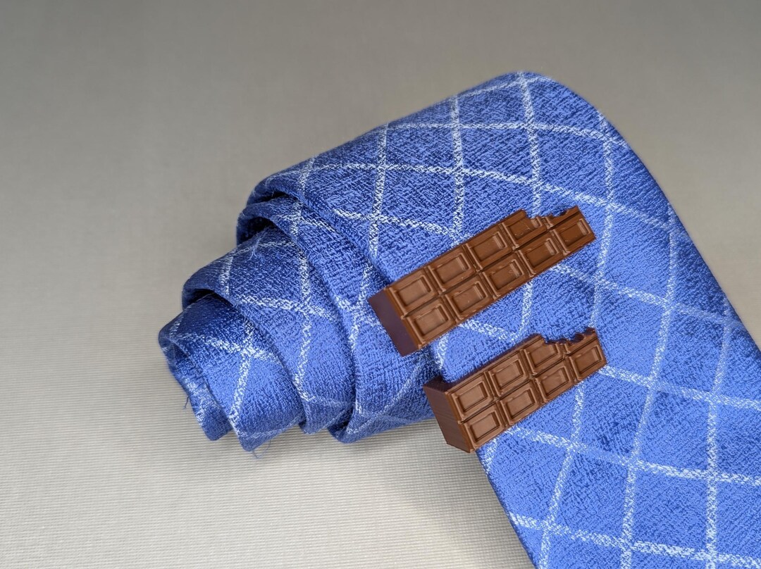 Chocolate Bar Tie Bar - Unique Foodie Gift, Wonka Bar Tie Clip, Candy ...