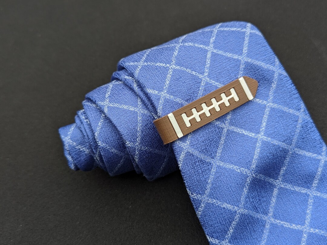 Football Tie Bar, 3D Printed Tie Clip Gift for Football Fans, Football ...