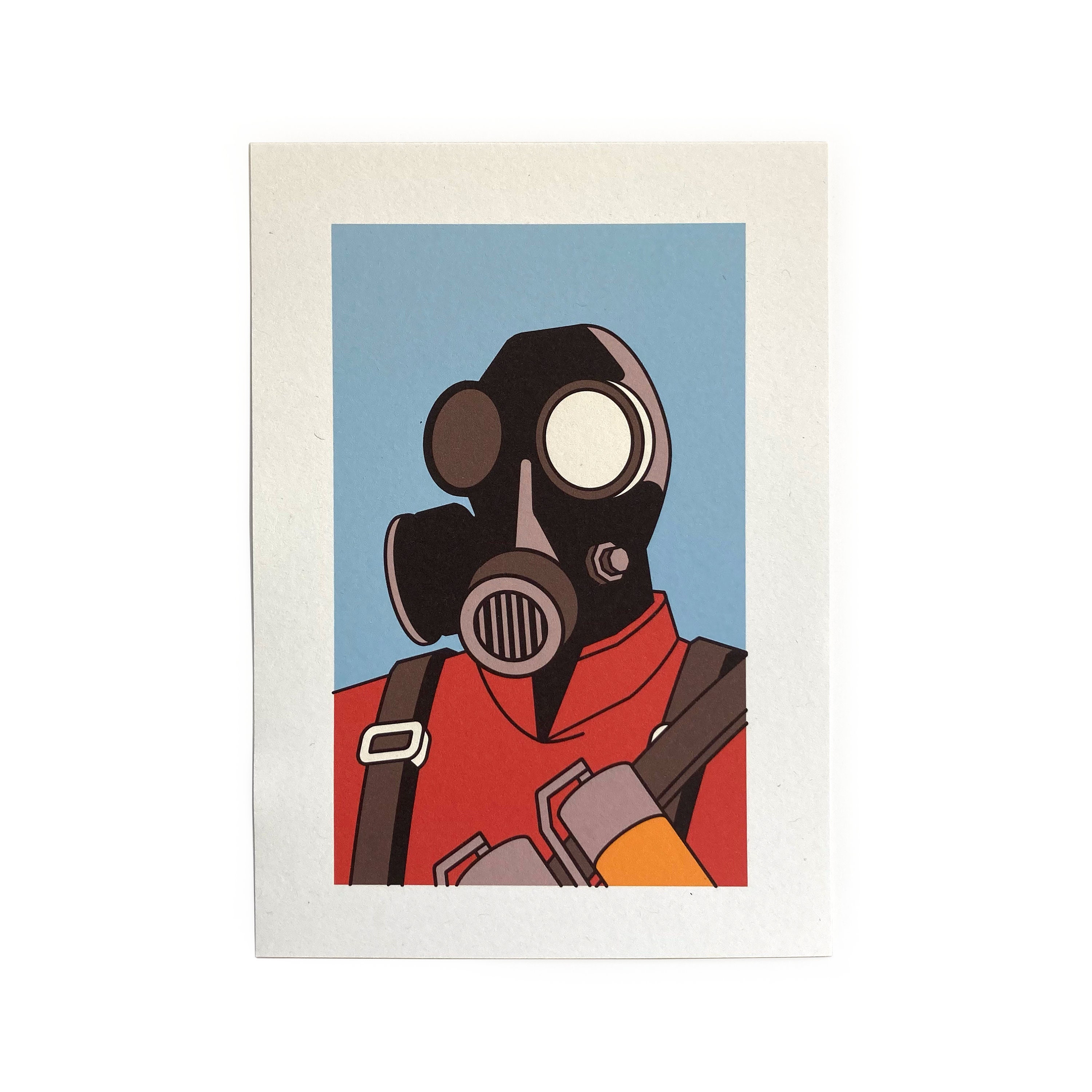 Team Fortress 2 - the Pyro [A5 Print] - Etsy