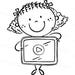 Technology Clipart, Cartoon Kids Using Electronic Devices, Doodle ...