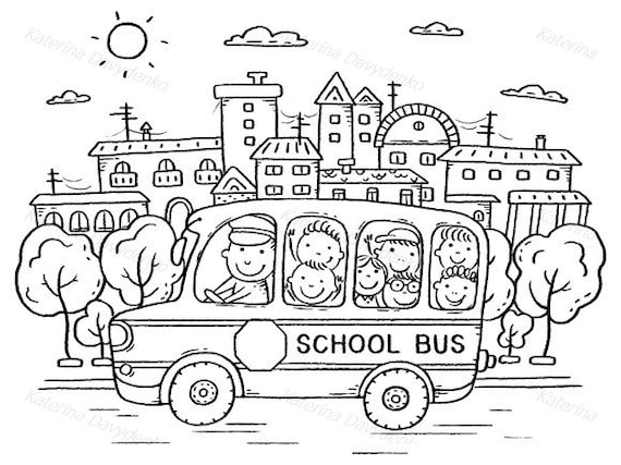 School Bus Images Black And White
