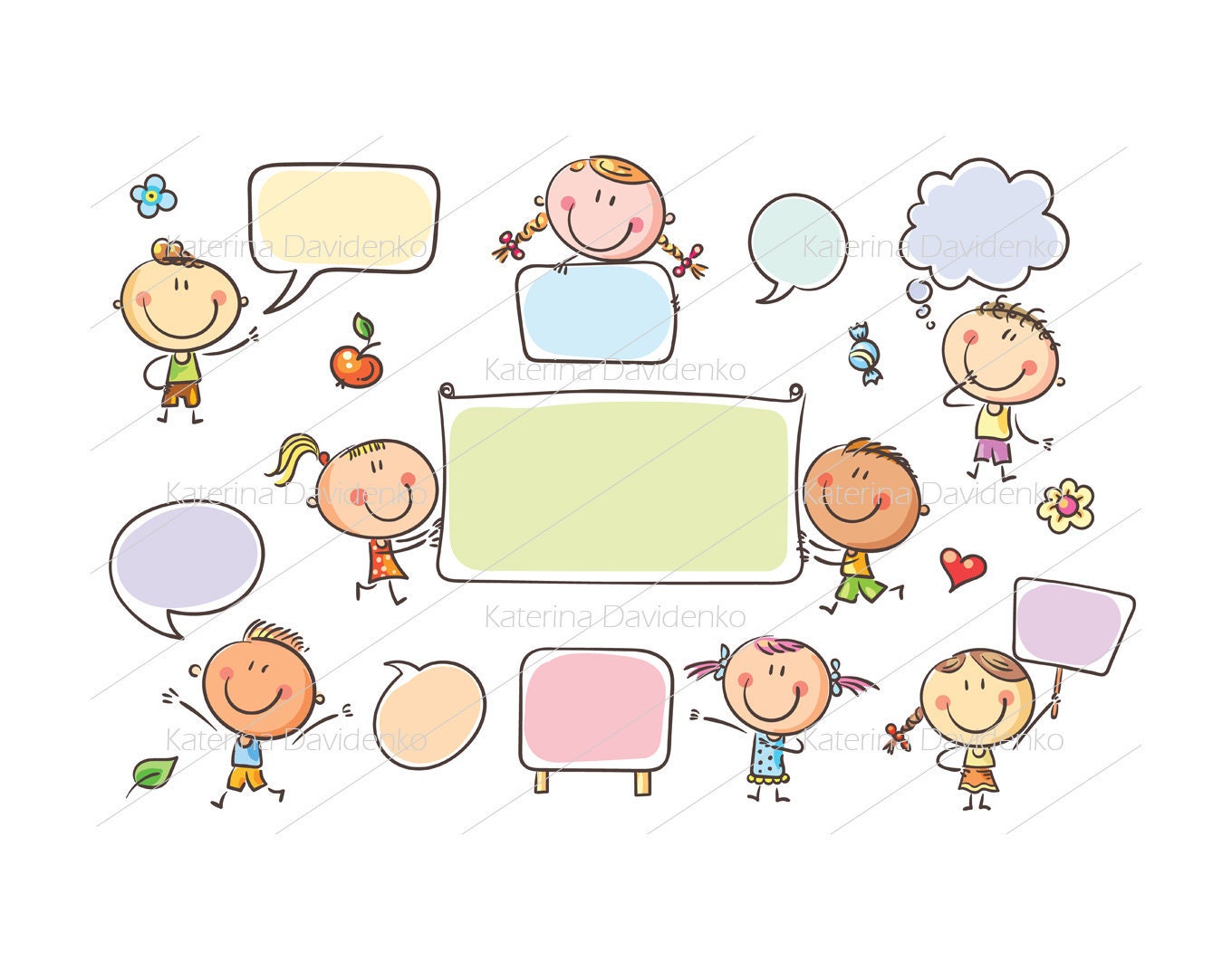 Sprache Blasen Set Kinder Sprachblasen | Etsy