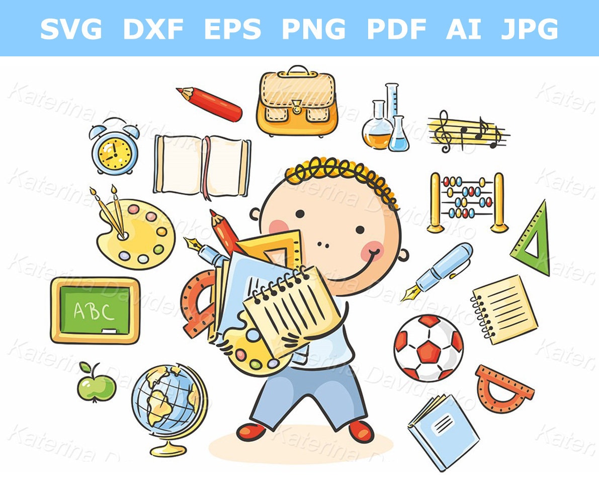 Classroom Objects Clip Art