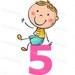 Children Holding Numbers Clipart. Teachers Resources. Numbers Kids ...
