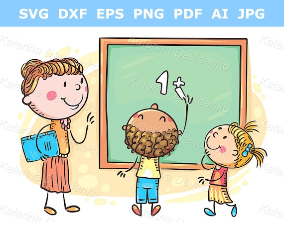 School Kids Clip Art Writing