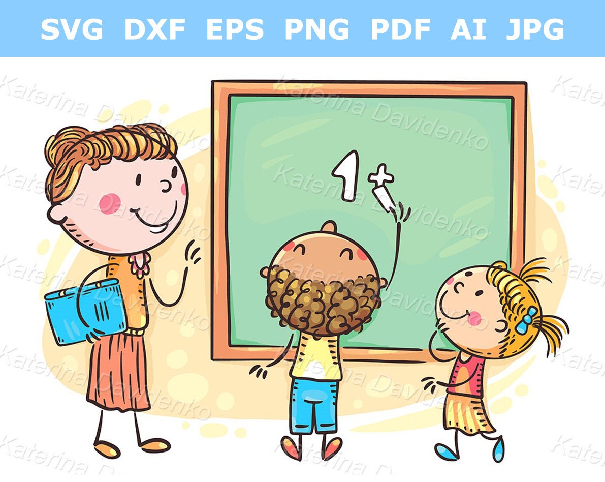 Child Helping Teacher Clipart