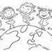 Happy Jumping Kids Round the Globe. Cartoon Kids Clipart - Illustration ...