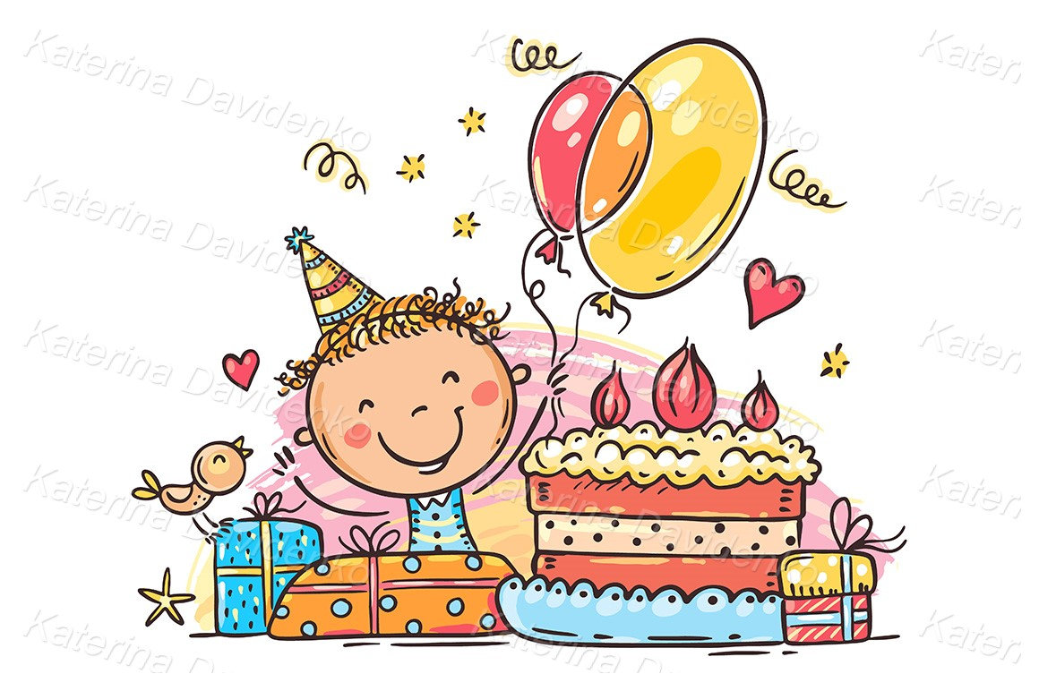 Kids Birthday Cake Clipart