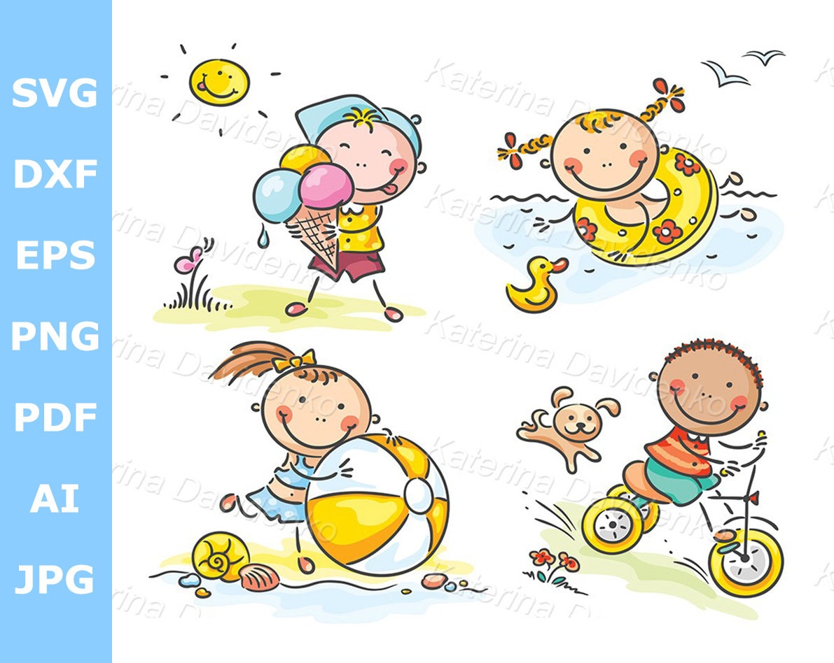 Kids Summer Clipart