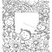 Cartoon Happy Doodle Kids Frame Clipart. Summer Season Banner. Children ...