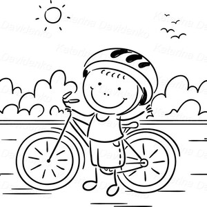 Doodle Cartoon Kids Clipart Set. Hand Drawn Children Clip Art, Cute ...