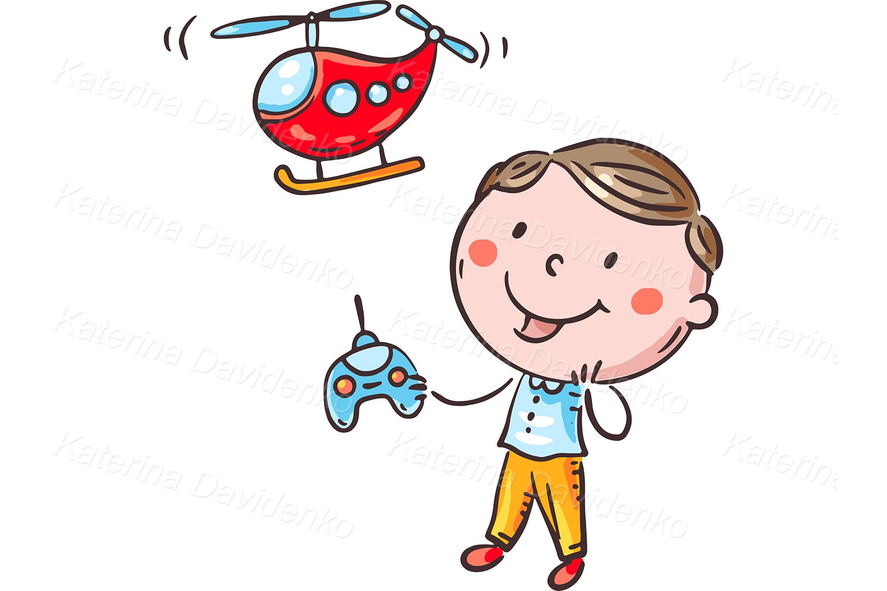 Technology Clipart, Cartoon Kids Using Electronic Devices, Doodle ...