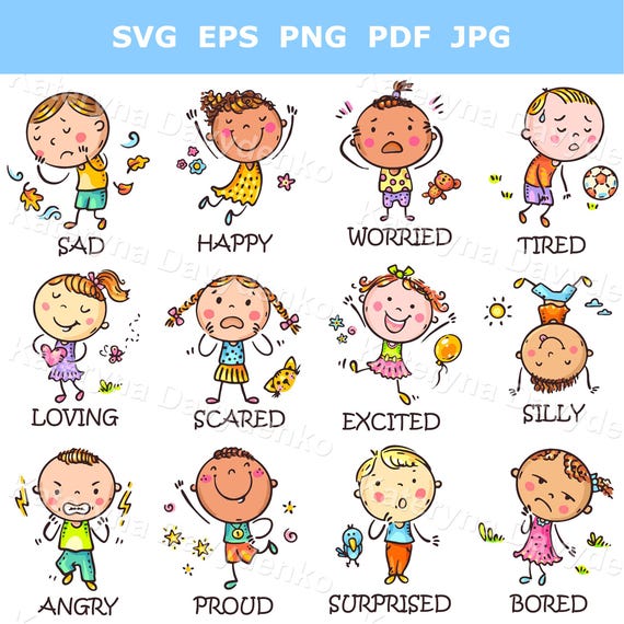 Emotions Clipart By Roller Kiddie Teachers Pay Teachers