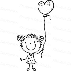 Doodle Cartoon Kids Clipart Set. Children Outdoors Activity Clipart ...