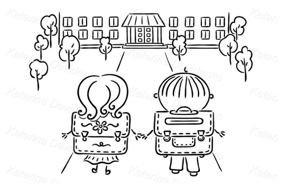 Back To School Clipart Outline