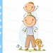 Weather and Seasons Clipart. Set of Cartoon Kids Holding Signs With ...