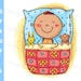 Cartoon Doodle Illustration of Cute Little Kid Boy Sleeping in Bed With ...