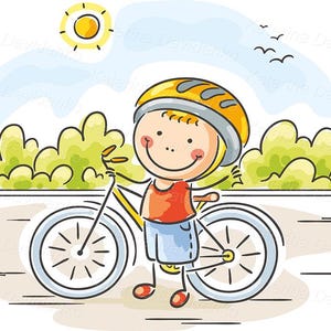 Doodle Cartoon Kids Clipart Set. Hand Drawn Children Clip Art, Cute ...