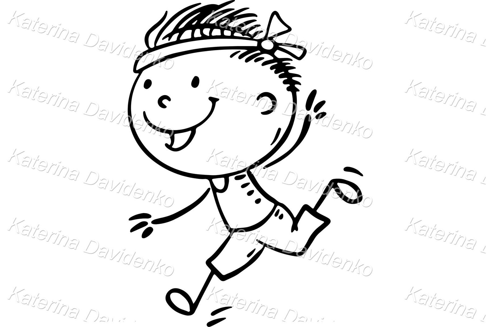 Cartoon Happy Kids Running Together Clipart, Cute Little Children ...