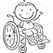Child in Wheelchair Vector Clipart. Inclusive Kids Cartoon Illustration ...