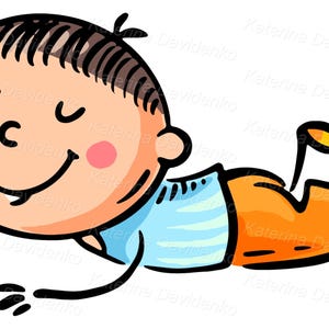 Doodle Cartoon Kids Clipart Set. Children Outdoors Activity Clipart ...