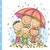 Cartoon Doodle Kids With Books Clipart Set Child's Drawing Illustration ...