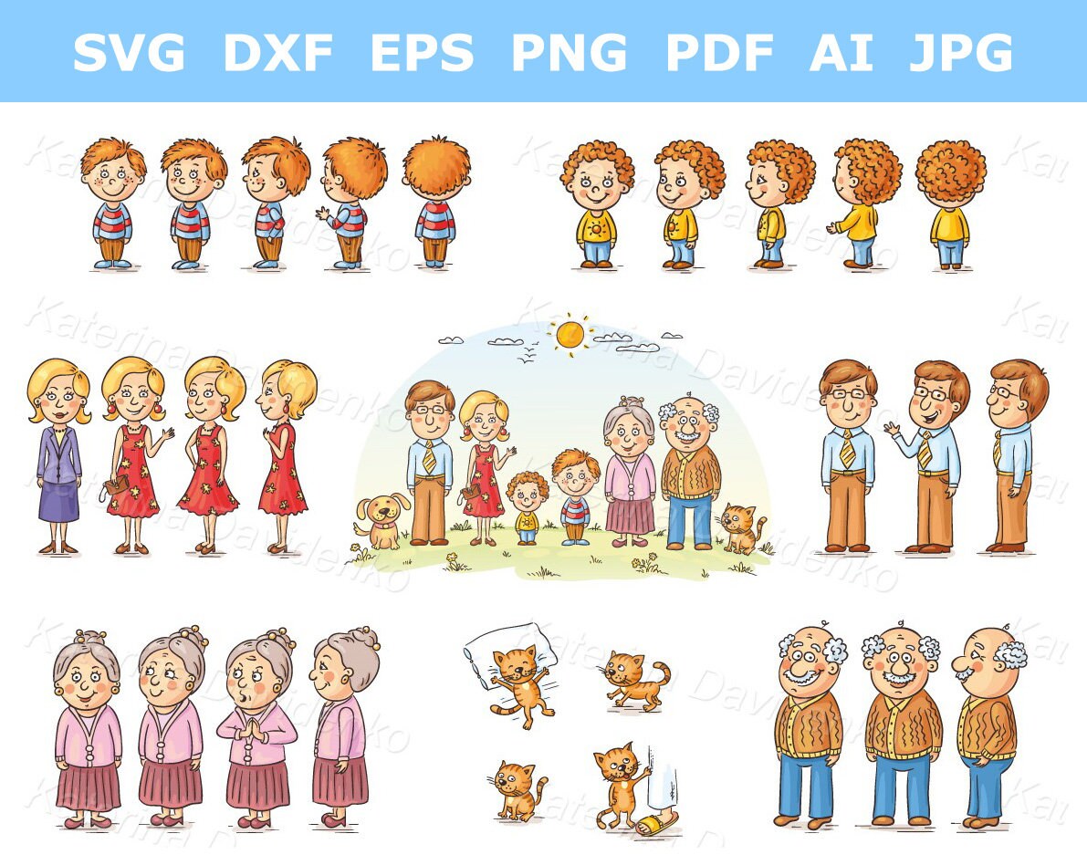 Family Members Clip Art