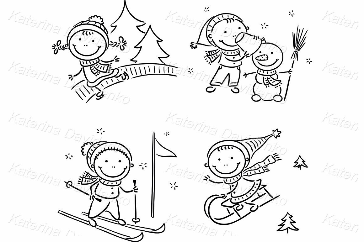 Winter Activities Clipart
