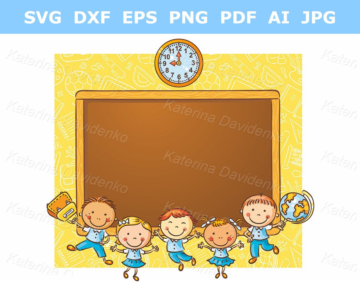 School Clip Art Frames