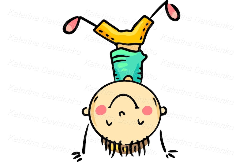 Doodle Cartoon Kids Clipart Set. Children Outdoors Activity Clipart ...