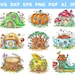 Fantasy Clipart Set of Cute Cartoon Elven, Fairy or Gnome Houses ...