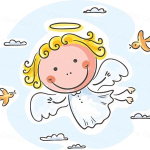 Doodle Cartoon Kids Clipart Set. Hand Drawn Children Clip Art, Cute ...