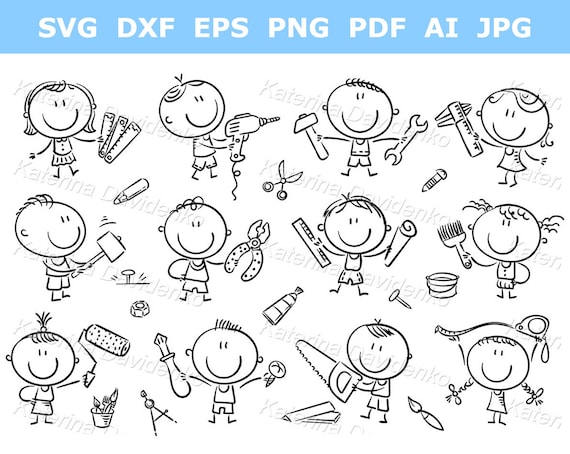 Black And White Cartoon Tools