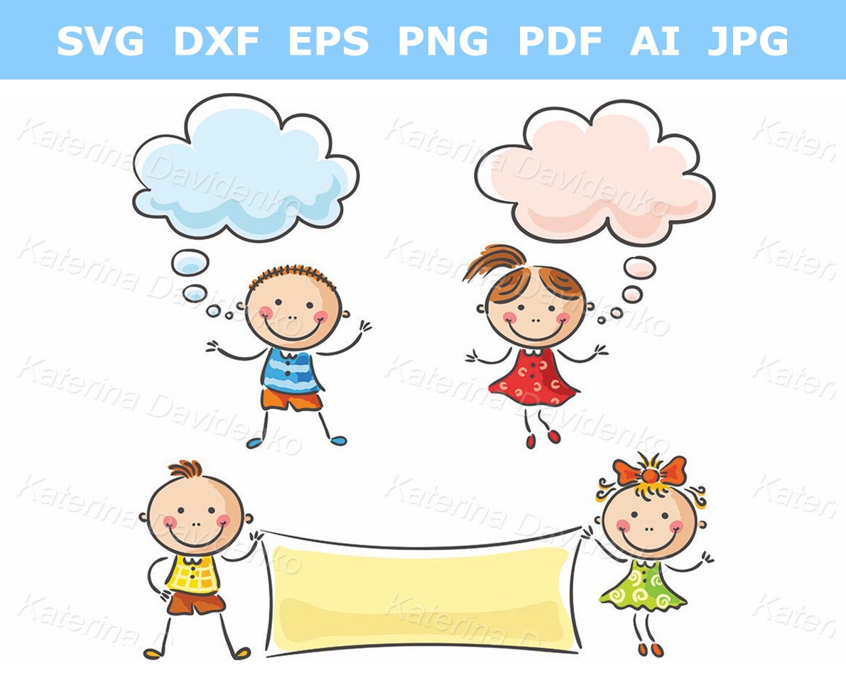 Children Clipart Bubbles