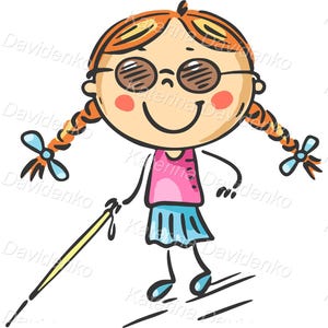 Cartoon Cute Disabled Kids With Special Needs, Disability Children Clip ...