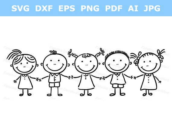 Stick Figures PNG File Stick Girl SVG Stick Boy Clipart - Etsy