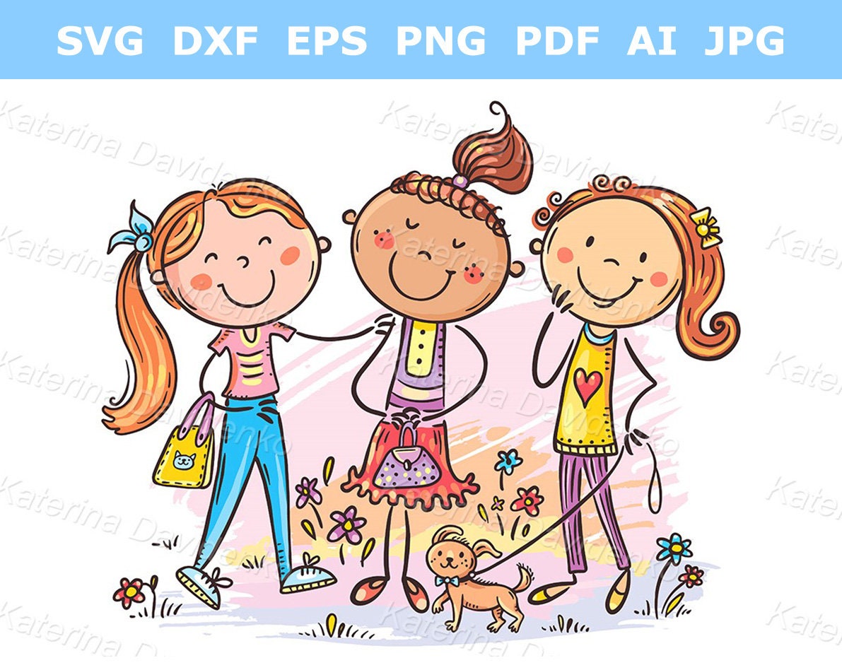 Kids Friendship Clipart Images