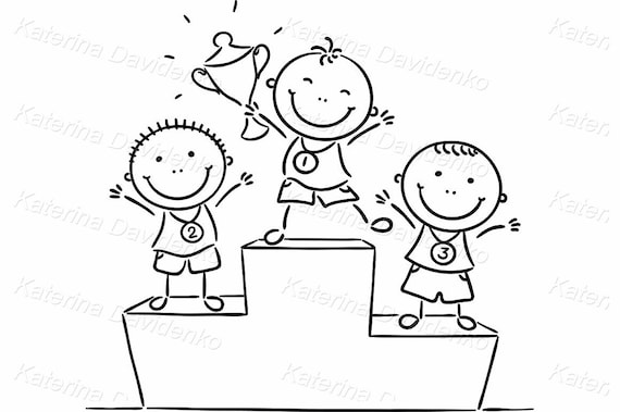 Winner Cartoon Clipart Of Children