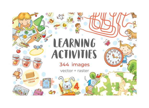 Learning Activities Clipart Logic Games and Tasks for - Etsy