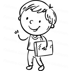 Daily Routine Kids Activities Clipart – Fun Cartoon Illustration Set ...