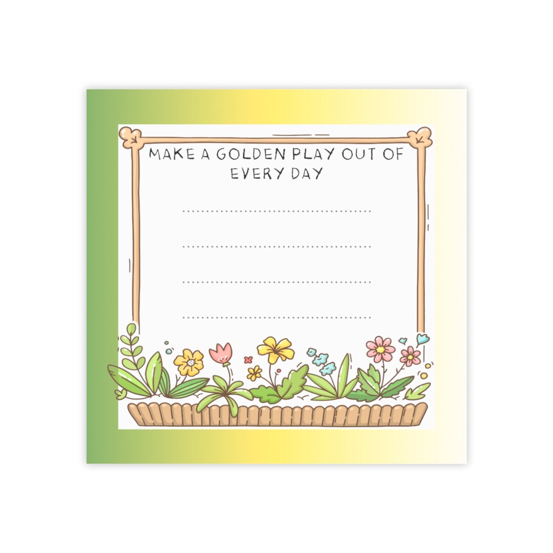 Spring Note Card Floral Post It Spring Theme Post It Notes - Etsy