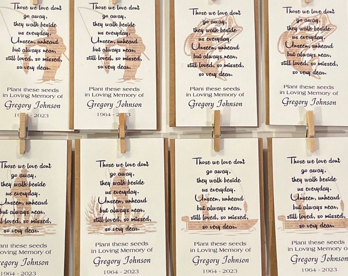 Custom Memorial Favor Funeral Memorial Fish Memorial Favor Sympathy ...