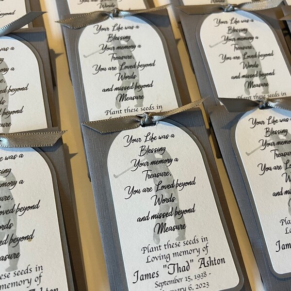 Memorial Seed Packet - Etsy